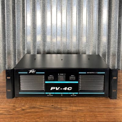 Peavey PV-4C Two Channel 250 Watt PA Power Amplifier Used | Reverb