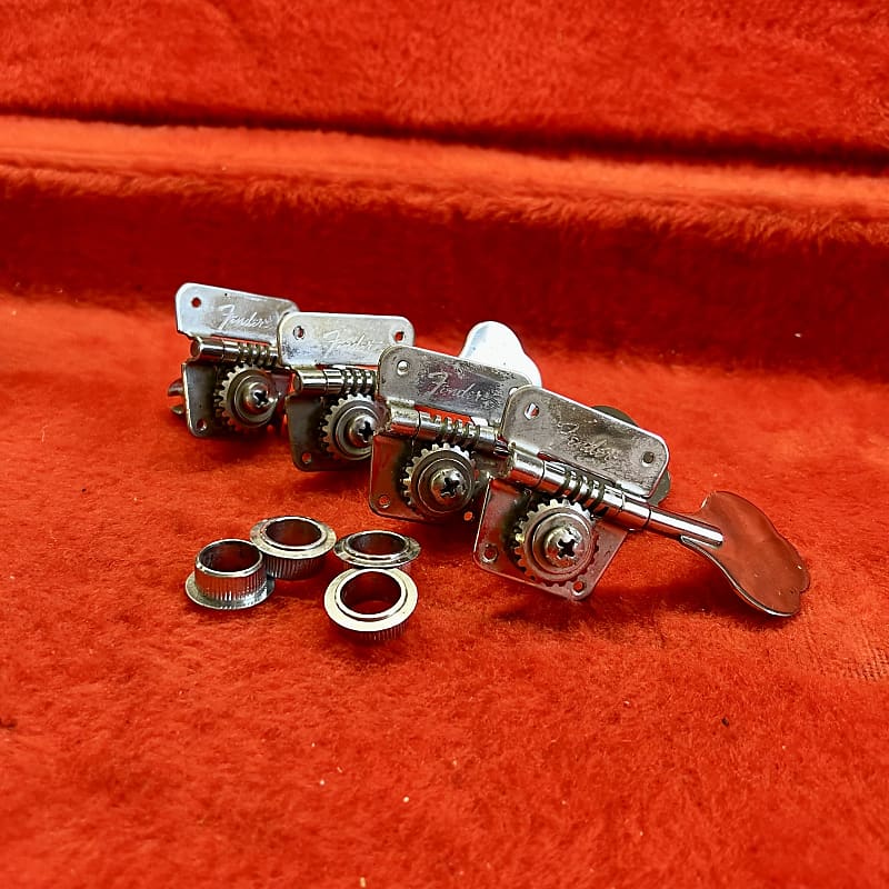 Fender precision/ Jazz Bass guitar tuners c 1970’s Chrome | Reverb