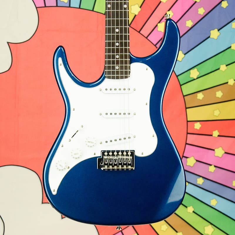 Used AXL Left Handed Strat Style Electric Guitar, Blue | Reverb