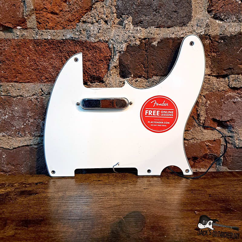 Fender Squier Telecaster Loaded Pickguard (2020s - Cream) | Reverb