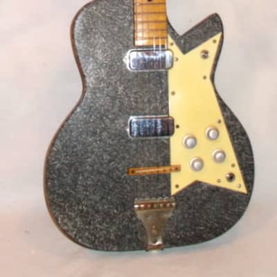1958 Kay K4144 Sizzler *Gray / White Spatter* Rare | Reverb