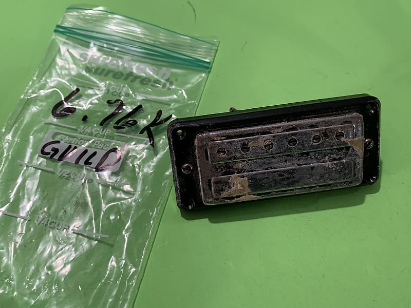 Guild Vintage Humbucker Pickup w/Ring 60s Nickel 6.76k | Reverb