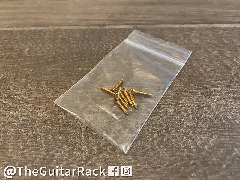 PRS Gold Pickup Ring Screw Set, Qty: 8! | Reverb