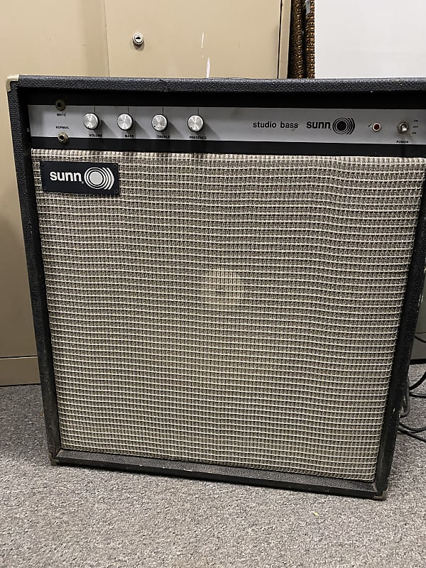 Sunn Studio Bass Amp 1969-1970 - Black tolex VGC | Reverb