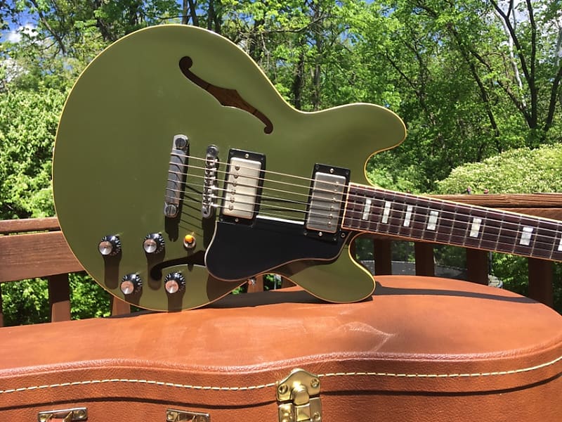 Gibson ES-339 2018 Olive Drab Green VOS ES339 | Reverb