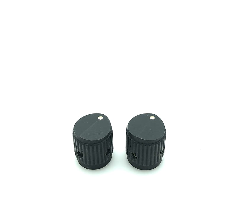 2 Vintage Barrel Control Knobs - Black | Reverb