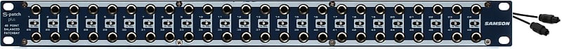 Samson S-Patch Plus 48-point Balanced Patchbay Bundle with | Reverb