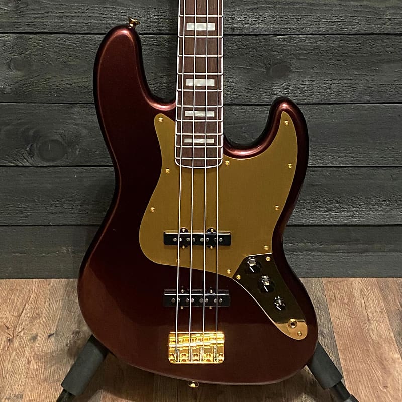 Fender Squier 40th Anniversary Gold Edition Jazz Electric | Reverb