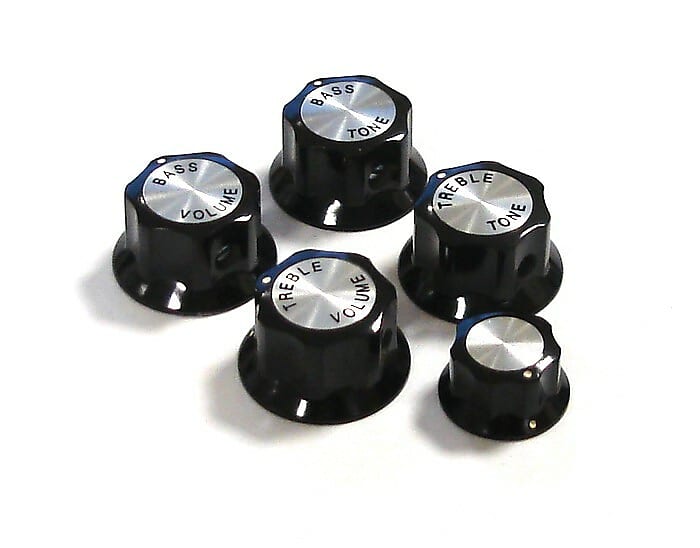Rickenbacker Part 03569 - Standard Knob Set of 5 for Guitar | Reverb