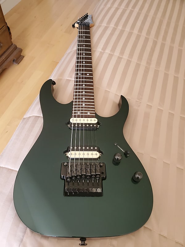 1997 Ibanez RG7620 7-String Custom Dark Green with | Reverb