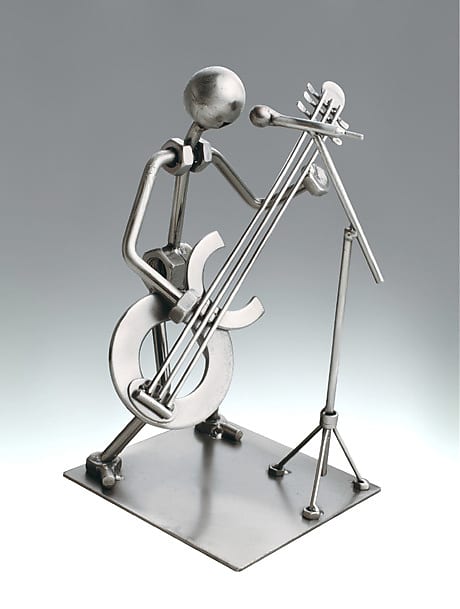 Metal Guitar Singer Figurine | Reverb