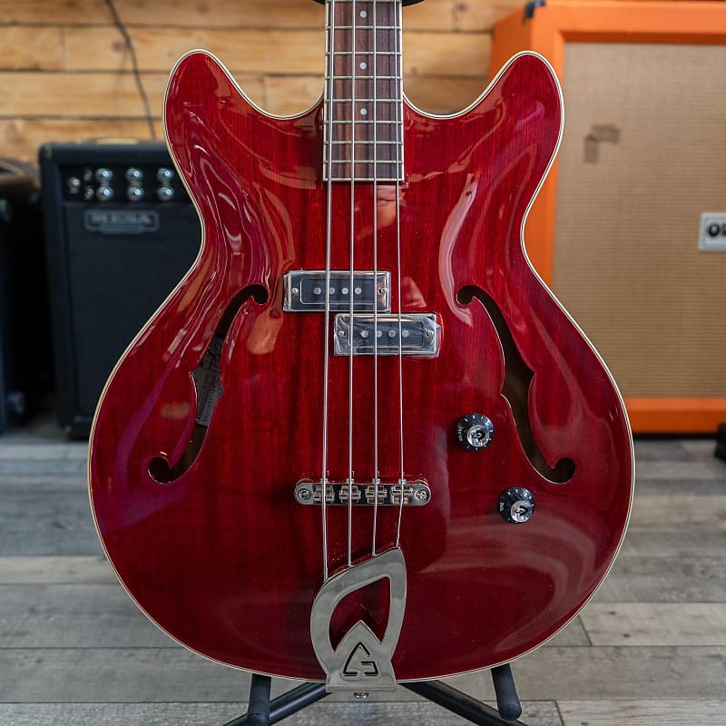 Guild Starfire I Newark St Hollowbody Bass in Cherry Red | Reverb