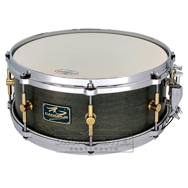 Canopus 'The Maple' 10ply Snare Drum 14x5.5 Black Olive Oil | Reverb