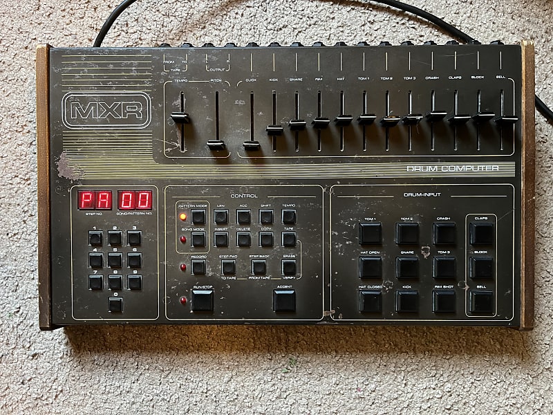 MXR 185 DrumComputer 1983 - Black w/ HKA MIDI #002 (RARE!!) | Reverb