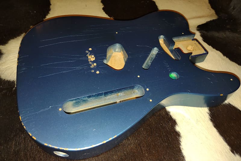 2021 Fender Vintera Road Worn Telecaster Body - LAKE PLACID | Reverb