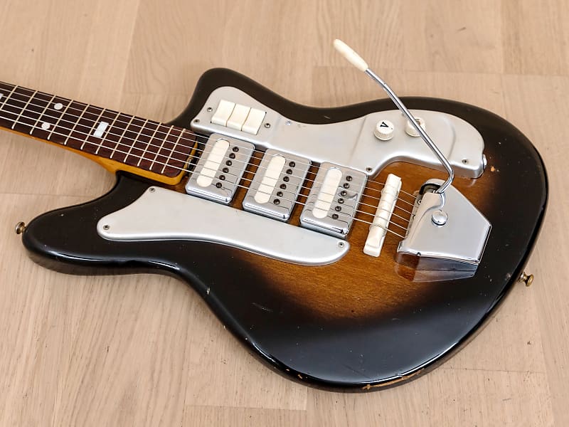 1960s Guyatone LG-100T Vintage 3 Pickup Electric Guitar 1960s Guyatone LG-100T Vintage 3 Pickup Electric Guitar