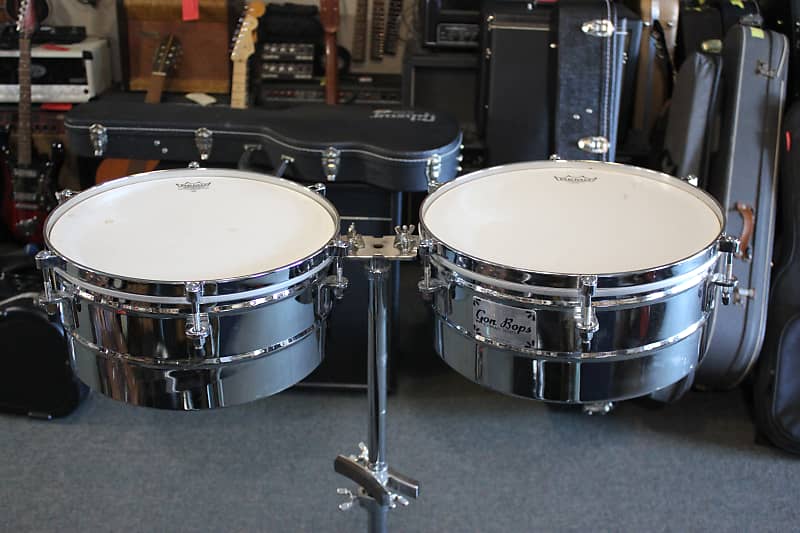 Gon Bops Steel 14"&15" TumBao Series Timbales | Reverb