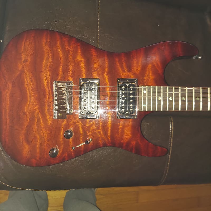 Fender Showmaster QMT HH Tobacco | Reverb