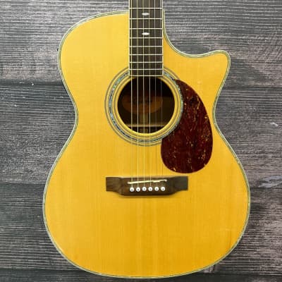 Crafter SF-900 Ovation-Style Acoustic Electric Guitar Brown | Reverb