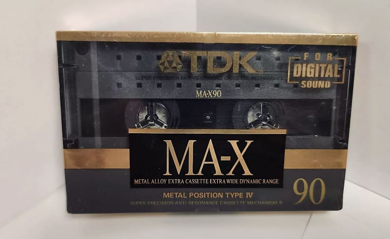 TDK MA-X 90 min Type IV Metal Blank Audio Cassette Tape | Reverb