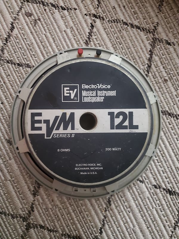 Electro-Voice Evm 12L 200 Watt 12" Guitar Speaker 8 Ohm | Reverb