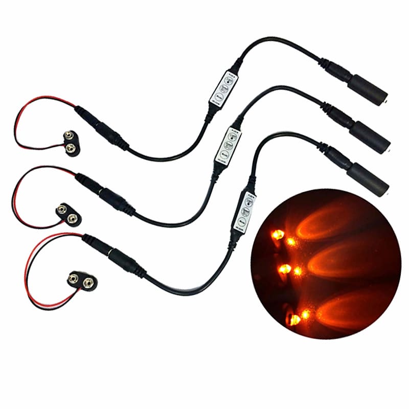 3 Pack Orange Led Micro Effect Lights Flash Blink Strobe | Reverb
