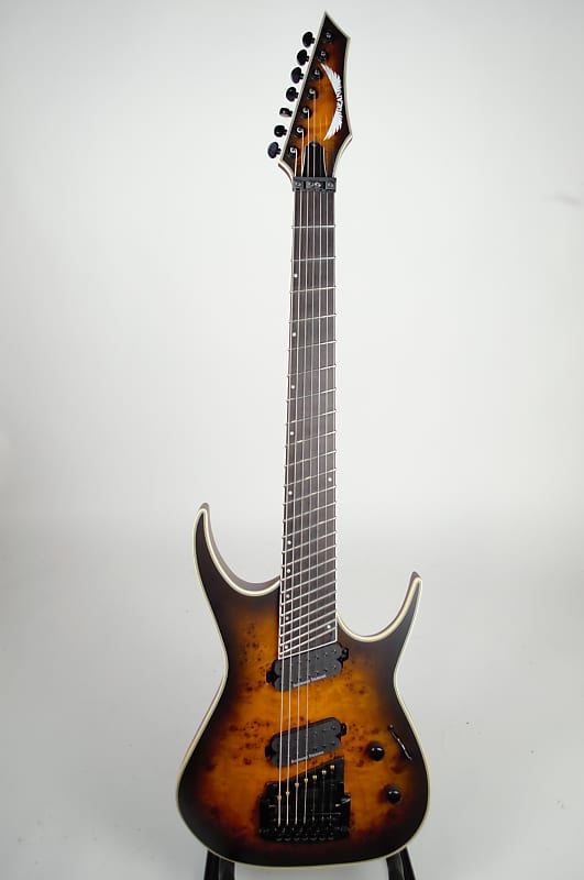 Dean Exile Select 7 Multiscale Satin Natural Black Burst 2021 | Reverb