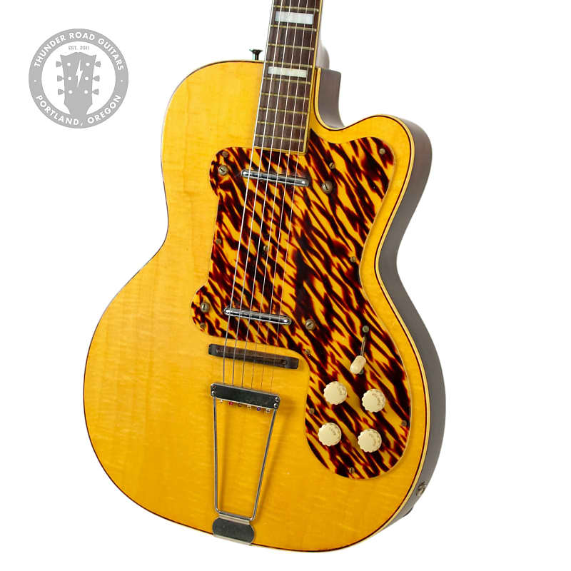 1953 Kay Thin Twin Natural w/Original Soft Shell Case #NSN | Reverb