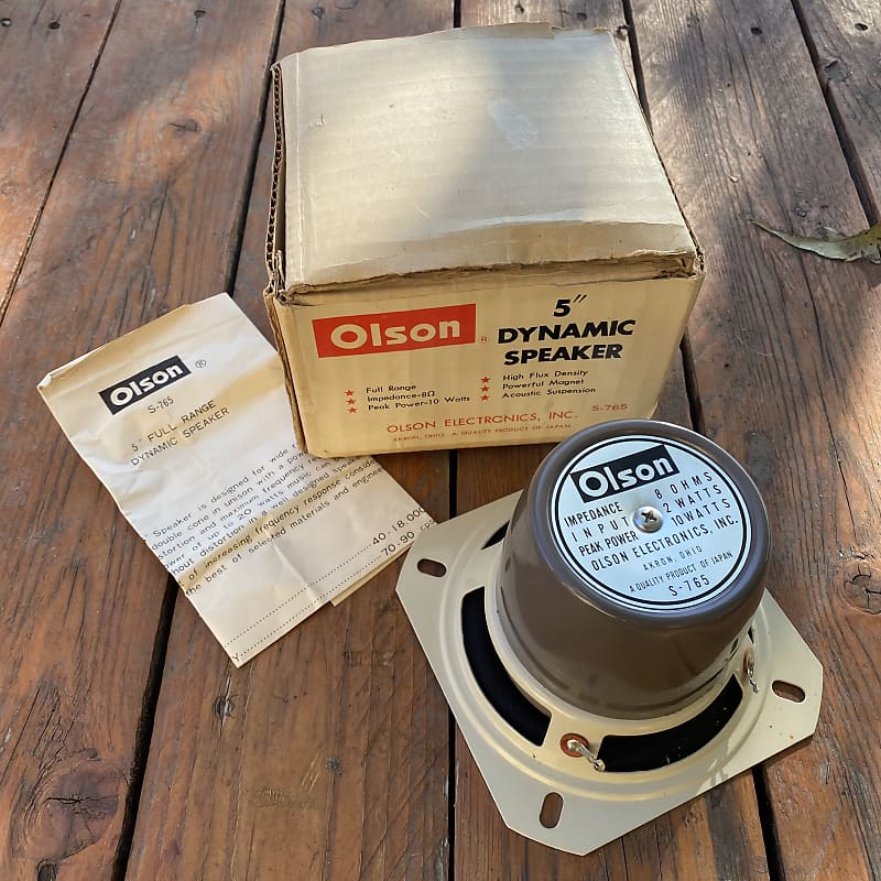 Olson S-765 5" full range dynamic speaker | Reverb