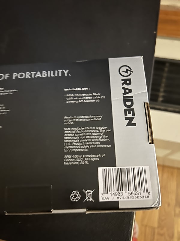 Raiden Raiden RPM-100 Portable Mixer (Includes Power Supply) | Reverb