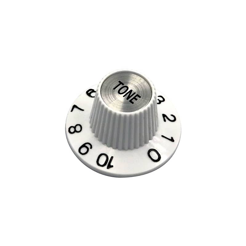 Hosco Witch Hat Tone Control Knob Gibson Style (White | Reverb