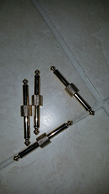 1/4 guitar pedal coupler packs (4 Male to Male straight-line | Reverb
