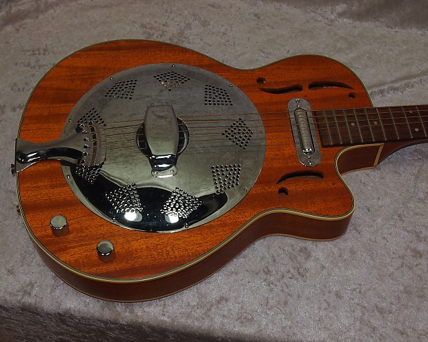 Rogue RR-350EL Resonator Electric Resonator Guitar lipstick | Reverb