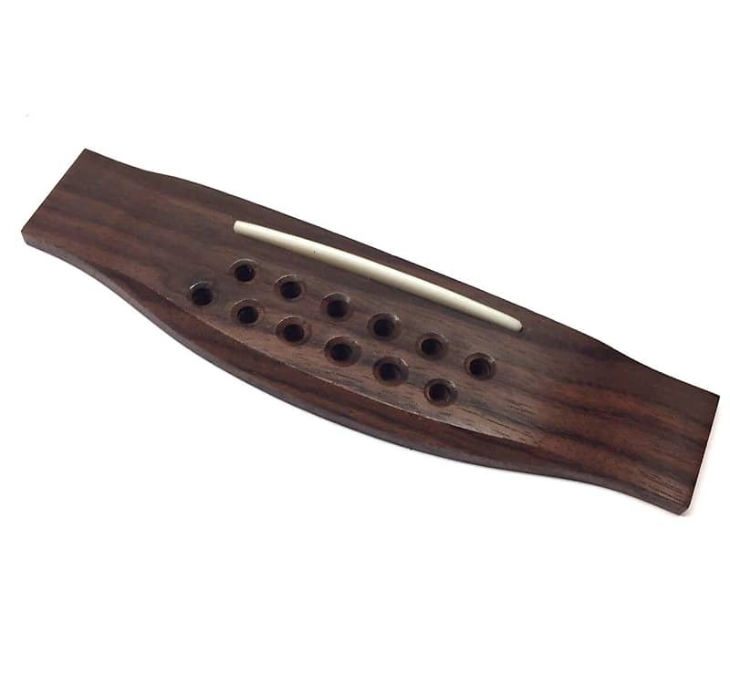 Grover Rosewood 12-String Acoustic Guitar Bridge, #3378 | Reverb