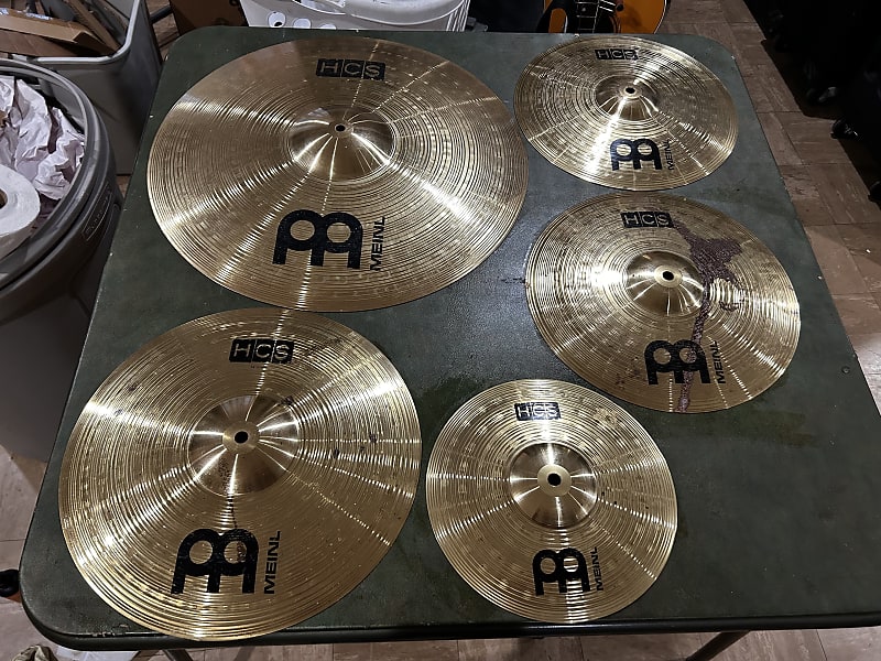 Meinl HCS Cymbal Pack, 5 Cymbals, Good Condition 20” Ride, | Reverb