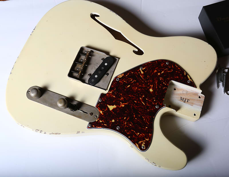 MJT Thinline Tele Esquire Ash loaded body Aged Relic 2023 - | Reverb