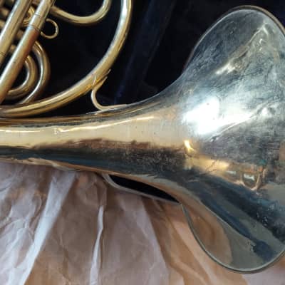 C.G. Conn Single French Horn, USA, with case/mouthpiece, Good | Reverb