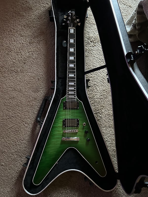 Firefly Flying V - Green | Reverb