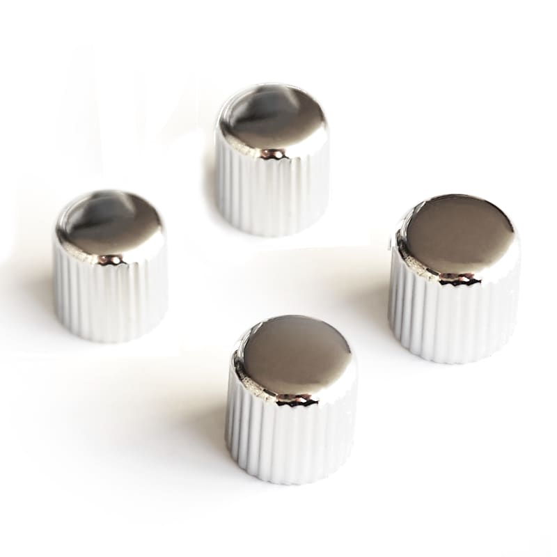 Chrome Vintage Control Knobs for Guitars/Amps - 4x Knob | Reverb UK