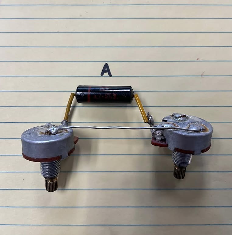 1971 CTS Pots 1M Pair Sprague Black Beauty Caps Gibson Set #A | Reverb