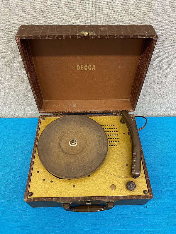 Vintage Decca Model DP17 Portable Record Player - For Parts | Reverb
