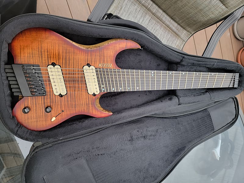 Kiesel Vader 8 String 2018 - Deep orange burst | Reverb
