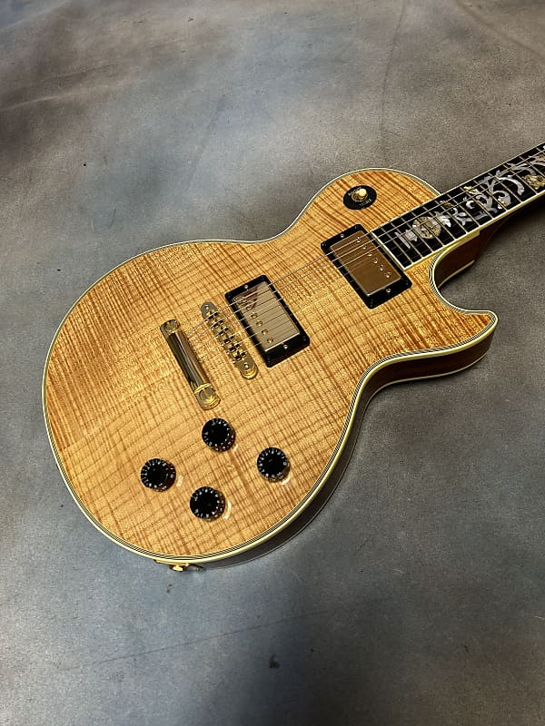 2010 Gibson Custom Shop Les Paul Custom Tree Of Life Natural | Reverb