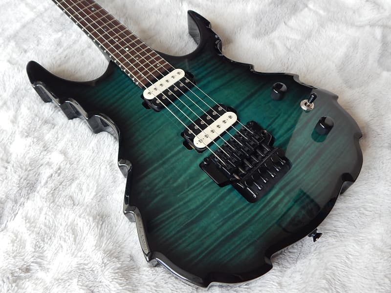 Halo Reaper 6 String Electric Guitar - Transparent Blue/Teal | Reverb