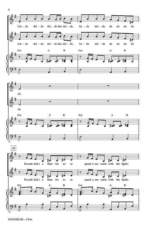 Hanukkah Discovery Choral 3 Part Treble Suzanne Sherman Propp | Reverb