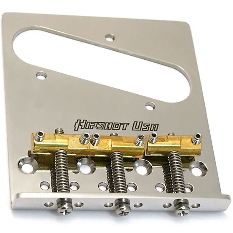 NEW USA Hipshot Telecaster® Retrofit Bridge 4 Hole Mount - | Reverb