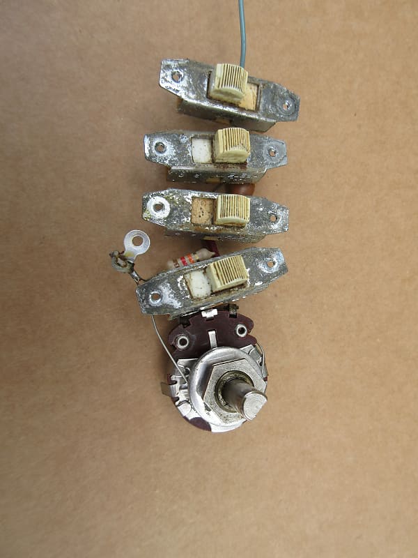 Vintage 1960s Hagstrom II Guitar Wiring Harness Pot Switches | Reverb
