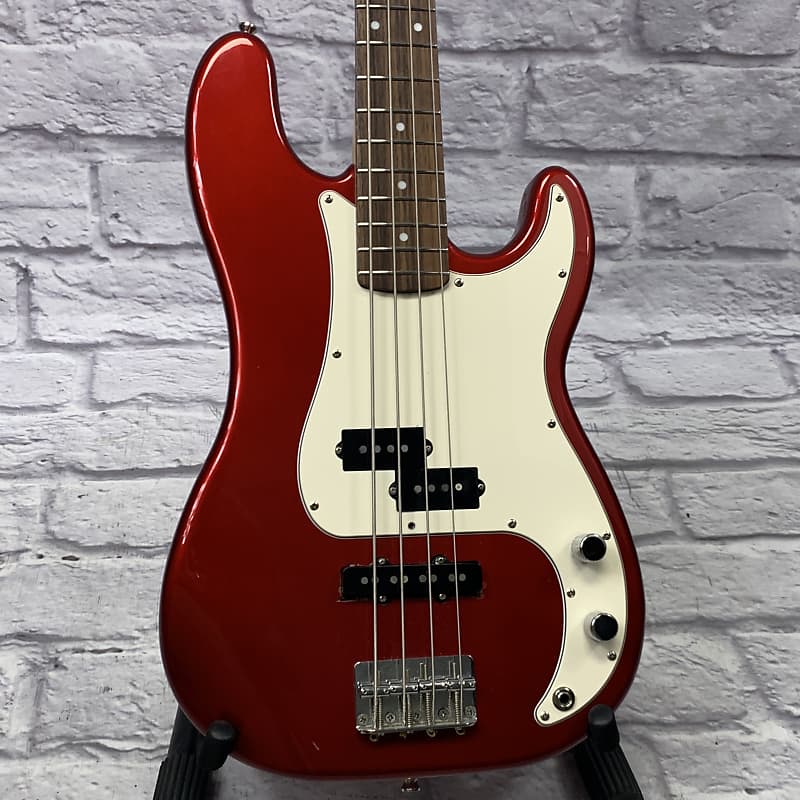 Unknown Partscaster PJ Bass Candy Red | Reverb