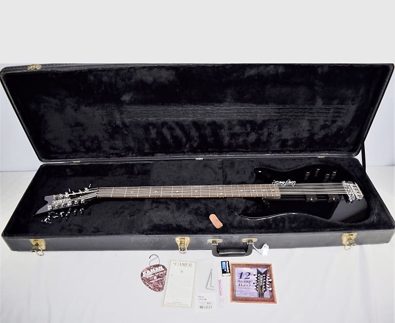 2001 Hamer Chapparal (CH-12) 12 String Bass Guitar, Signed by | Reverb