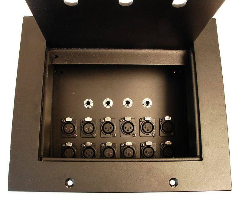 HD Plus Recessed Floor Box 12 In x 4- 1/4" Out - Black | Reverb